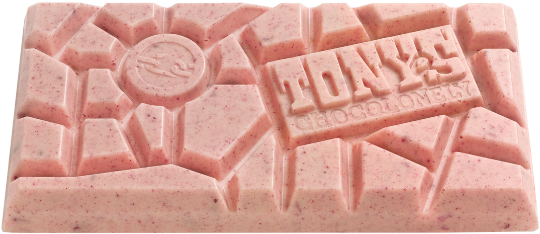 white raspberry popping candy 28% – Tony’s Chocolonely Global