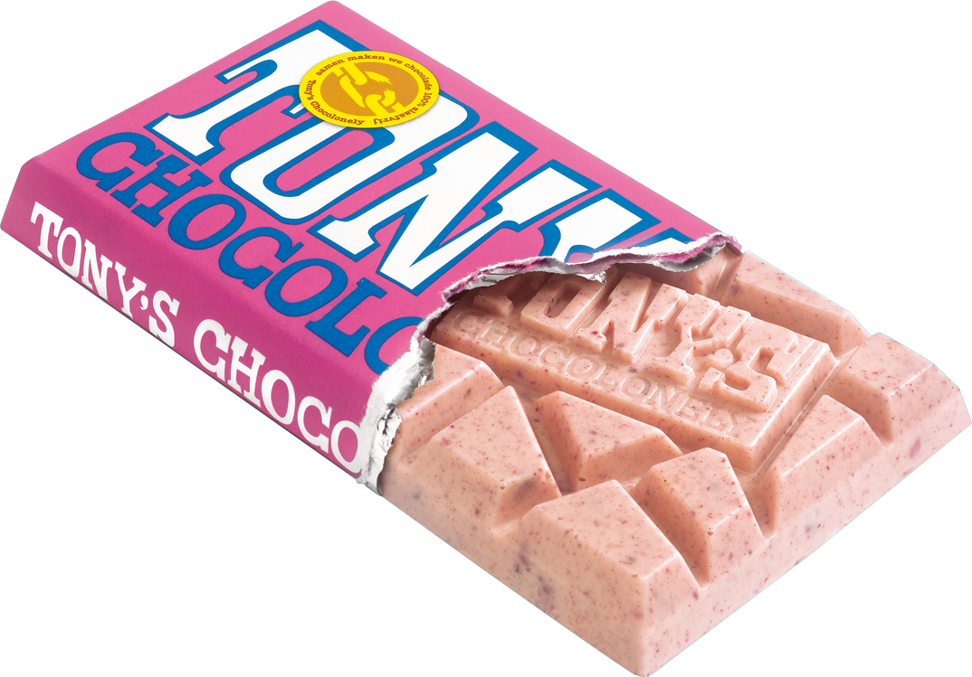 white raspberry popping candy 28% – Tony’s Chocolonely Global